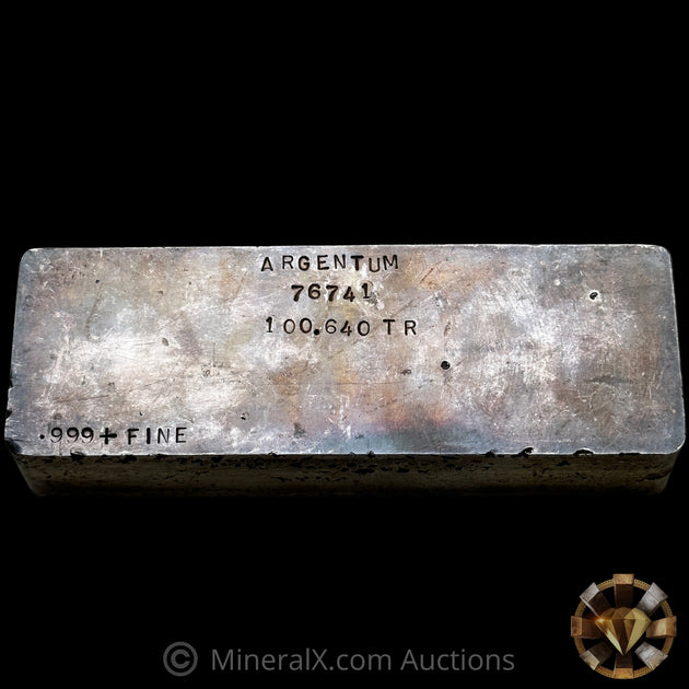 100.64oz Argentum Vintage Silver Bar – MineralX