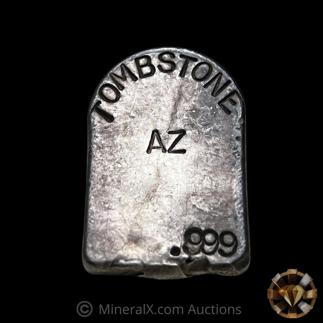 Tombstone AZ 1oz Vintage Poured Silver Bar – MineralX
