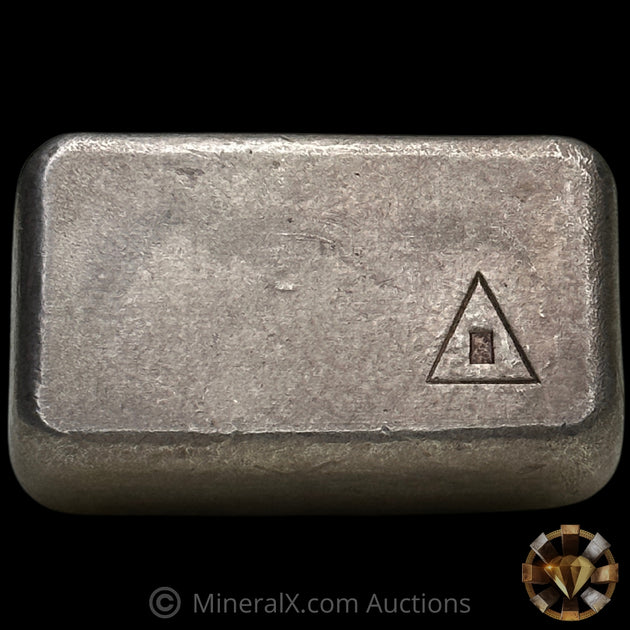 3oz W H Foster Vintage Silver Bar With Deak Triangle Counterstamp ...