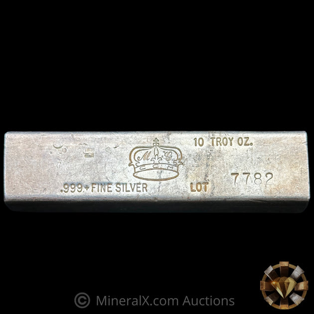 10oz California Crown Mint CCM Vintage Silver Bar – MineralX