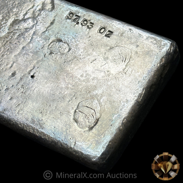 97.93oz San Francisco "S.F. Mint" Assay Office Vintage Silver Grease B ...