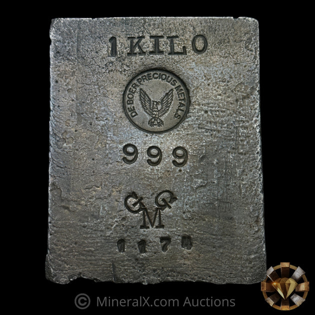 Kilo Deboer Precious Metals Vintage Silver Bar – MineralX