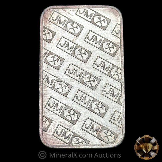 2oz Johnson Matthey JM Vintage Silver Bar – MineralX