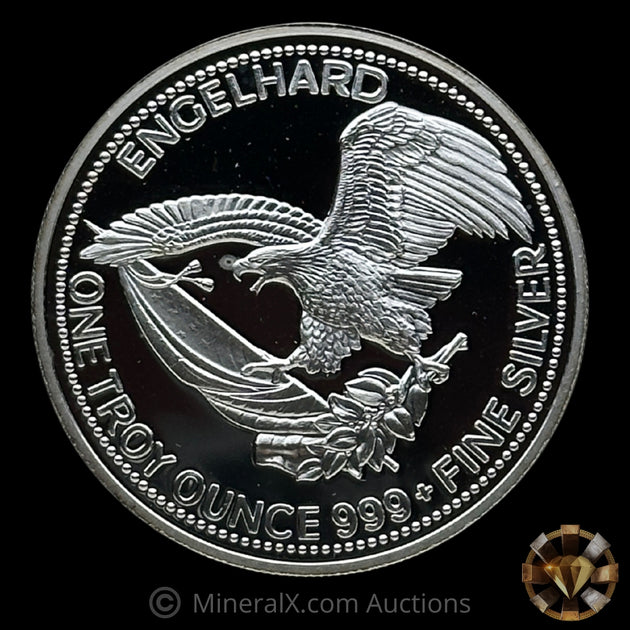 1oz 1985 Engelhard Proof Prospector Vintage Silver Coin – MineralX