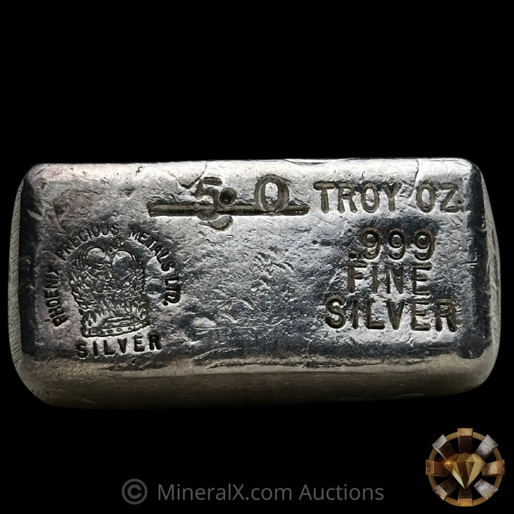 5oz Phoenix Precious Metals Vintage Silver Bar – MineralX