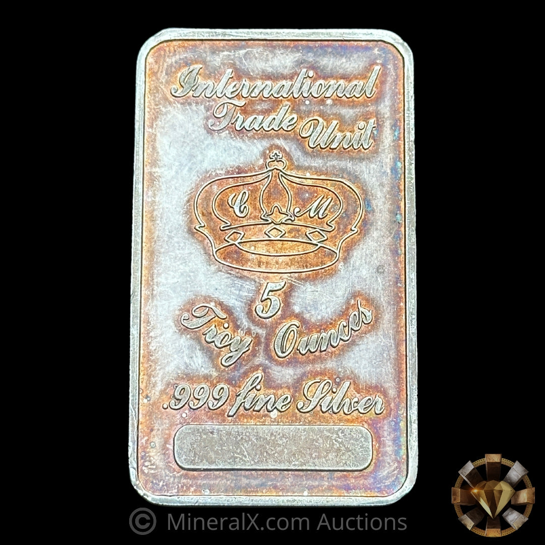 5oz Crown Mint CCM Vintage Silver Bar – MineralX