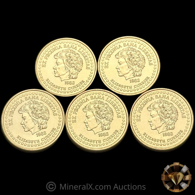 x5 1/10th 1982 Gold Standard Corporation Elizabeth Currier Variety "Te ...