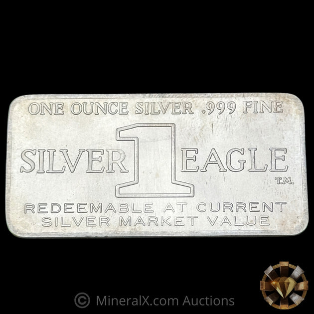 1oz W H Foster Silver Eagle Vintage Silver Bar – MineralX