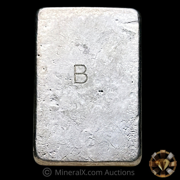 79.6g ABC Australian Bullion Company "B" Vintage Silver Bar With Origi ...