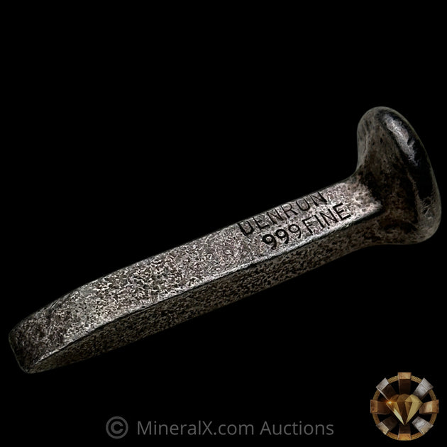 1.68oz Cripple Creek Colorado Denron Counterstamp Vintage Silver Railr ...