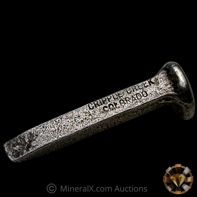 1.68oz Cripple Creek Colorado Denron Counterstamp Vintage Silver Railr ...