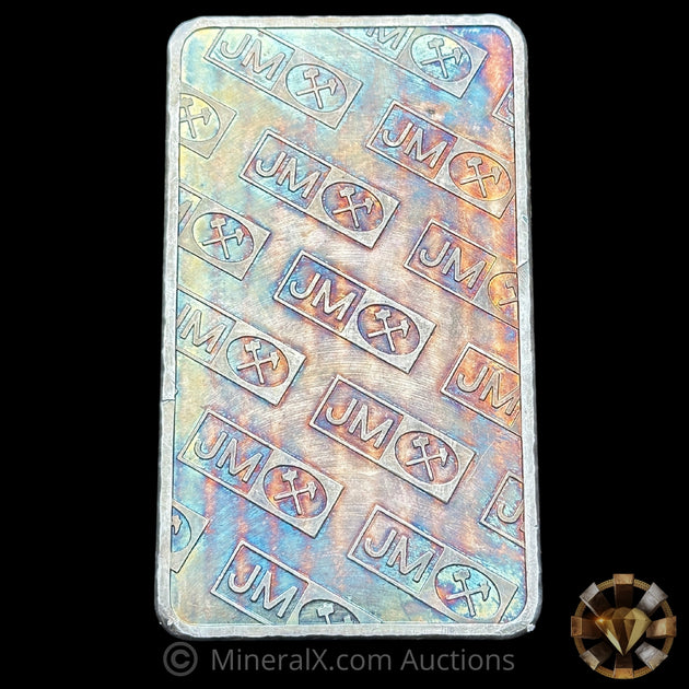 100oz Johnson Matthey JM Vintage Pressed Silver Bar – MineralX