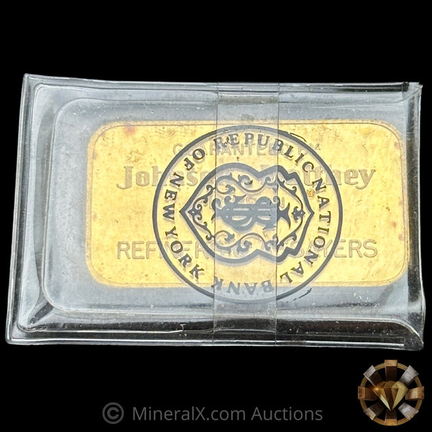 1oz JM Johnson Matthey Republic National Bank Of New York RNB Vintage ...