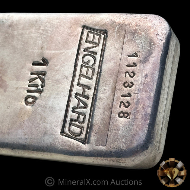Kilo Engelhard CMP Paris Rare Reverse Purity Variety Vintage Silver Ba ...