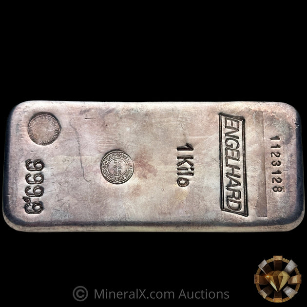 Kilo Engelhard CMP Paris Rare Reverse Purity Variety Vintage Silver Ba ...