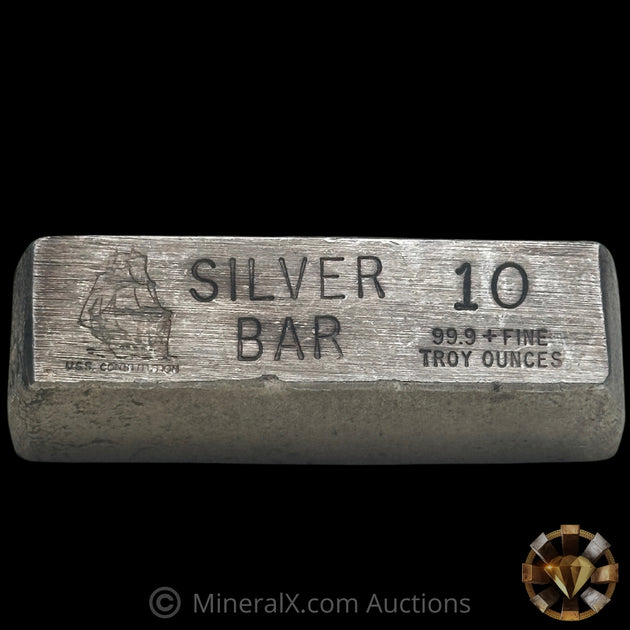 10oz USS Constitution Vintage Silver Bar – MineralX