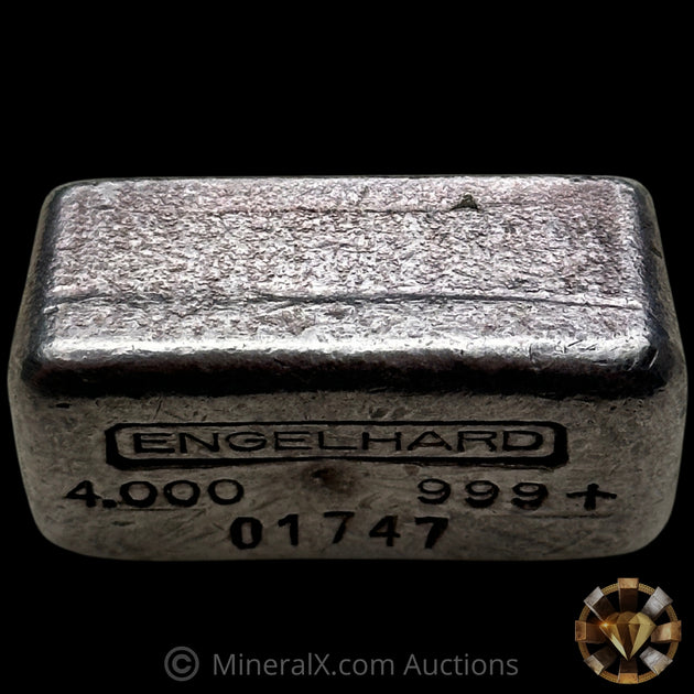 4oz Engelhard 2nd Series Top Hallmark Vintage Silver Bar – MineralX