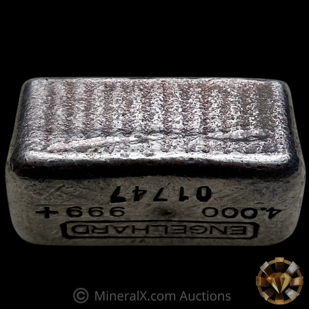 4oz Engelhard 2nd Series Top Hallmark Vintage Silver Bar – MineralX