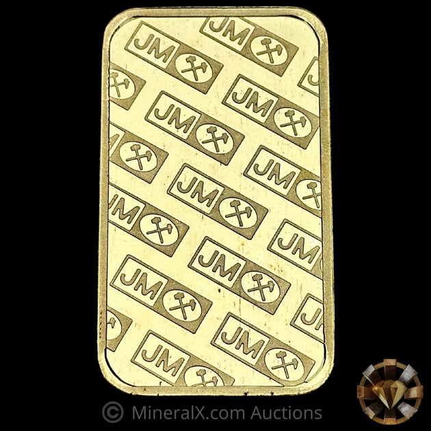 1oz Johnson Matthey JM Rare Lion Hallmark Vintage Gold Bar with Extrem ...