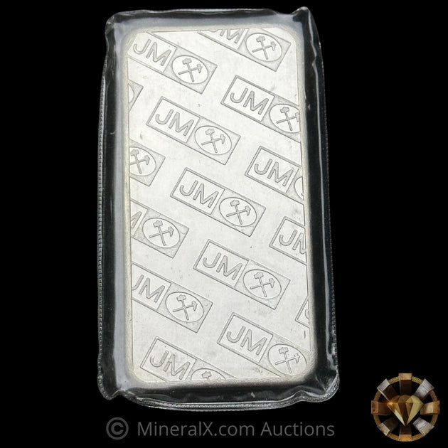 10oz JM Johnson Matthey Vintage Silver Bar In Original Factory Seal ...