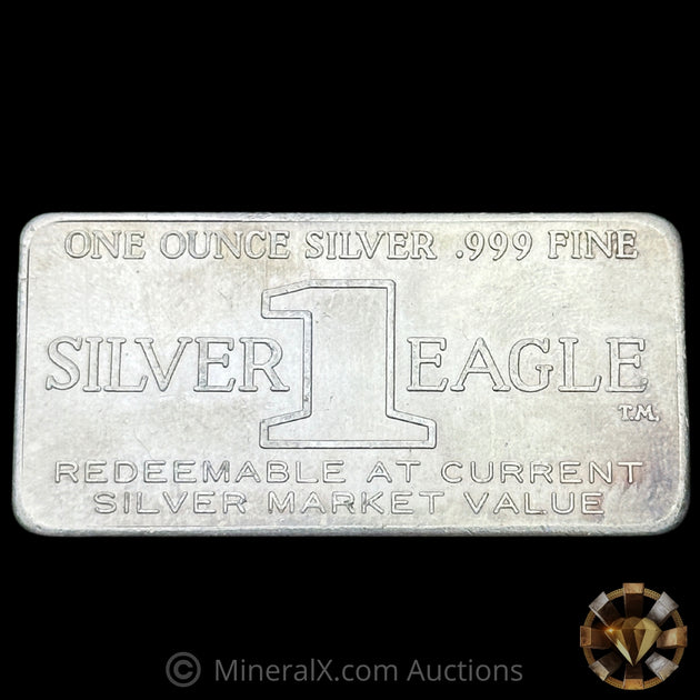 1oz W H Foster Silver Eagle Vintage Silver Bar – MineralX