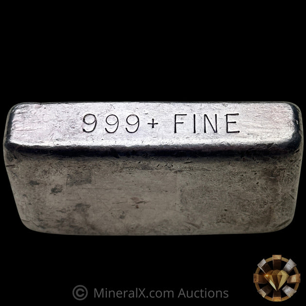 10.15oz W H Foster Type 1 Hallmark Vintage Silver Bar In Unique Metalr ...