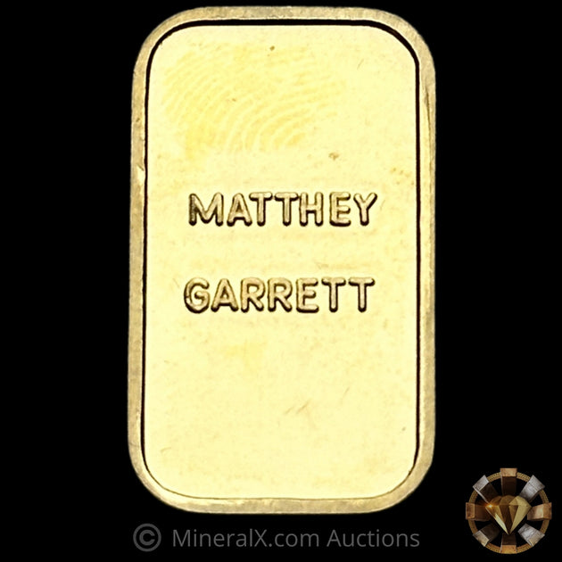 5g Matthey Garrett Vintage Gold Bar – MineralX