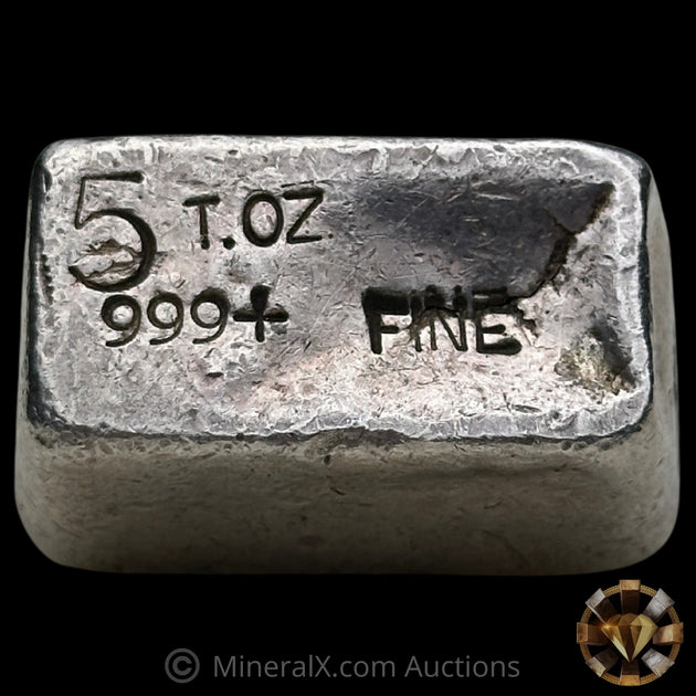 5oz Comstock Mold Vintage Silver Bar With Comstock Mines Carson City N ...