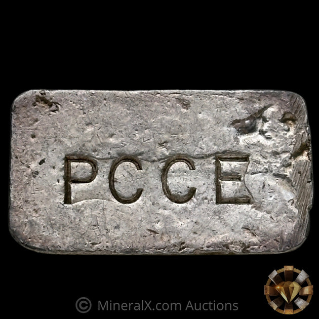 1oz Comstock Vintage Silver Bar With PCCE Reverse Counterstamp – MineralX