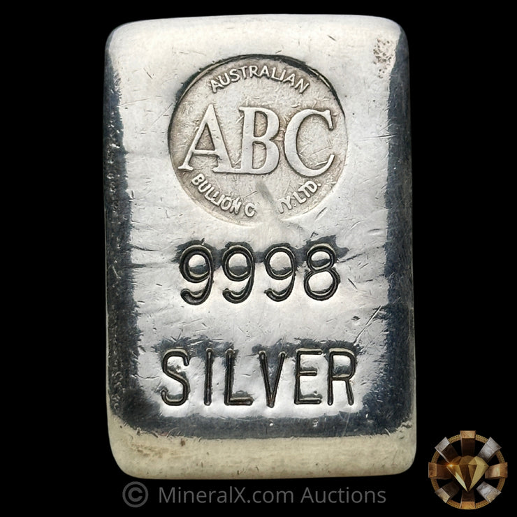92.2g ABC Australian Bullion Company "A" Vintage Silver Bar – MineralX