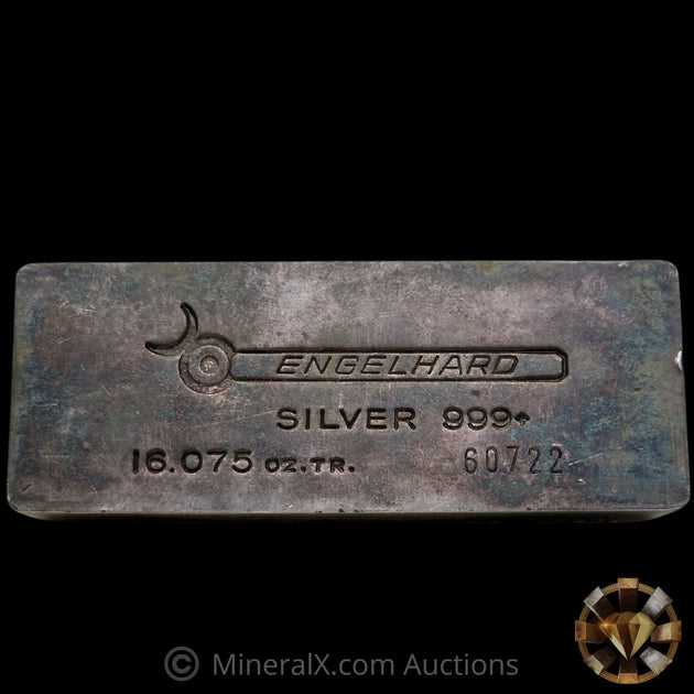 16.075oz (1/2Kilo) Engelhard 5 Digit Variety Bull Logo Vintage Extrude ...