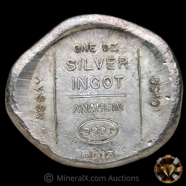 1oz 1980 USVI Ingot Anaheim Metal Co Rare Pisces Fish Symbol Vintage S ...