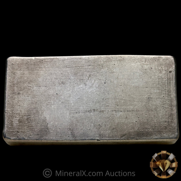 10oz Engelhard Bull Logo -1 Suffix Vintage Silver Bar – MineralX