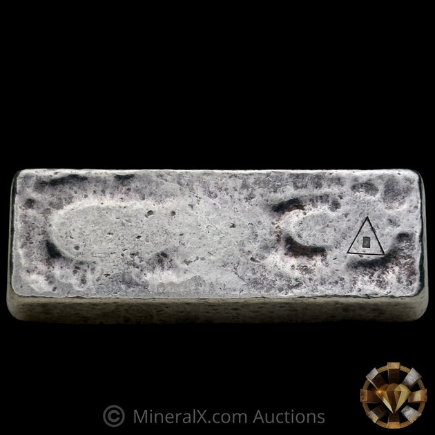 8oz W H Foster Vintage Silver Bar With Deak Triangle Counterstamp ...