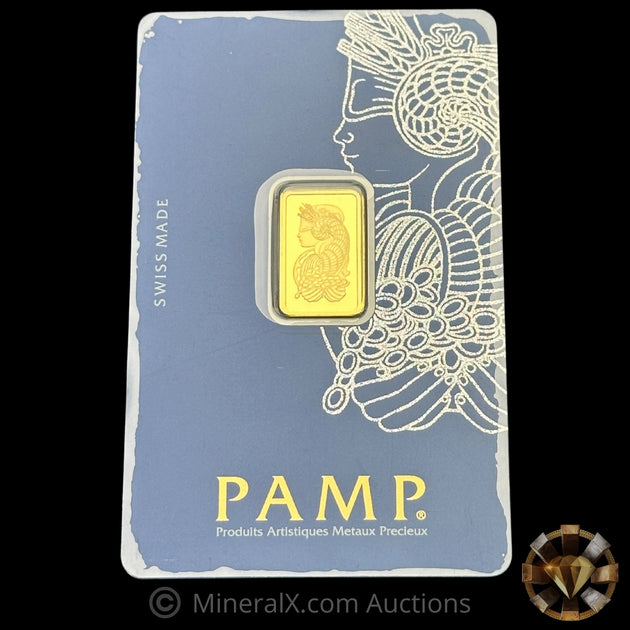 2.5g PAMP Fortuna Gold Bar In Assay Card – MineralX