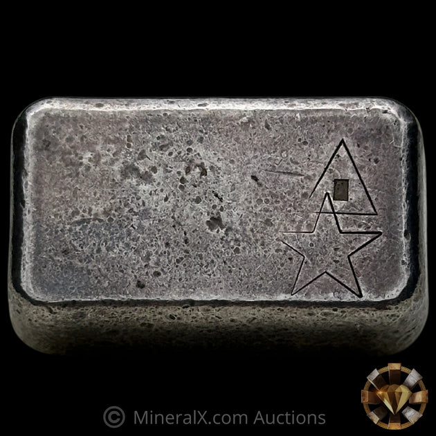 3oz W H Foster Vintage Silver Bar With Deak Triangle Counterstamp ...