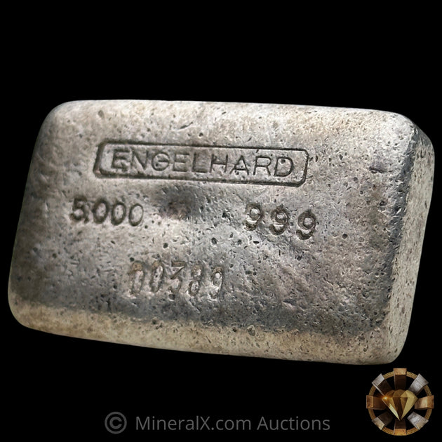 5oz Engelhard 1st Series Top Hallmark Vintage Silver Bar – MineralX