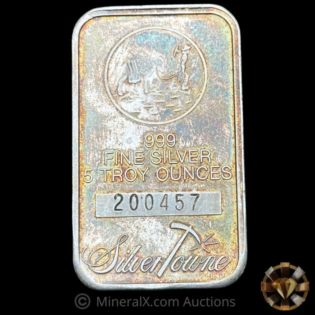 5oz Silvertowne Vintage Silver Bar – MineralX