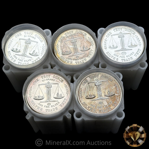 x100 1oz Eagle Vintage Silver Trade Unit Coin Lot (100oz Total) – MineralX