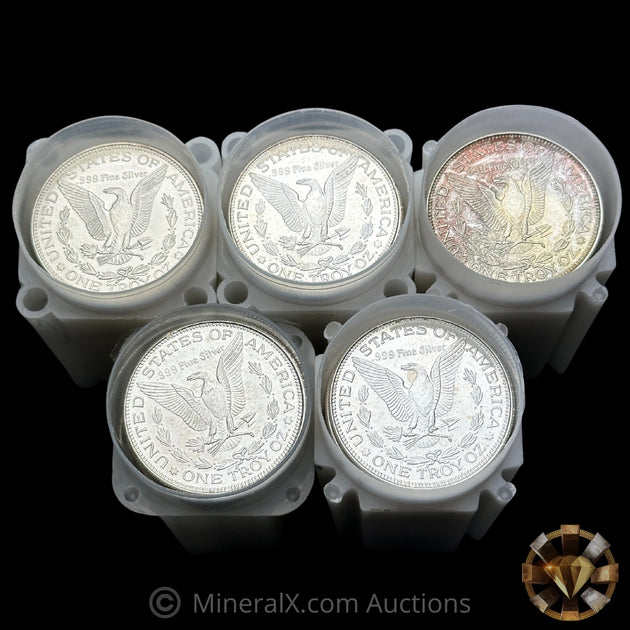 x100 1oz Morgan Eagle Vintage Silver Coin Lot (100oz Total) – MineralX