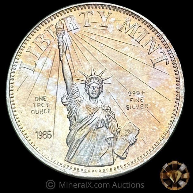 x20 1oz 1985 Liberty Mint Vintage Silver Coin Lot – MineralX