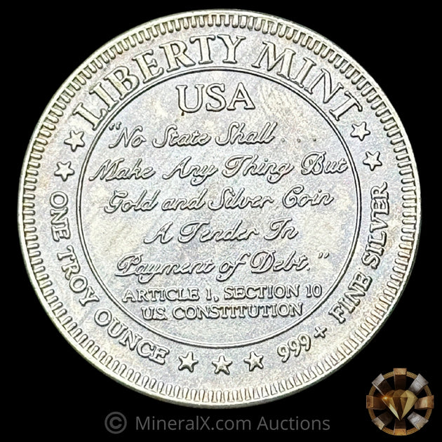 x20 1oz 1985 Liberty Mint Vintage Silver Coin Lot – MineralX