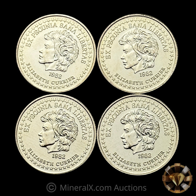 x4 1/10th 1982 Gold Standard Corporation Elizabeth Currier Variety "Te ...