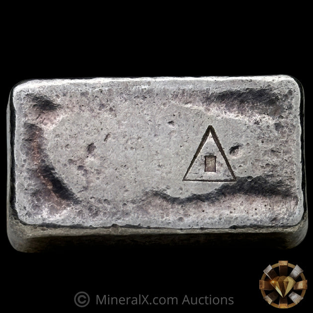 3oz W H Foster Vintage Silver Bar With Triangle Reverse Counterstamp ...