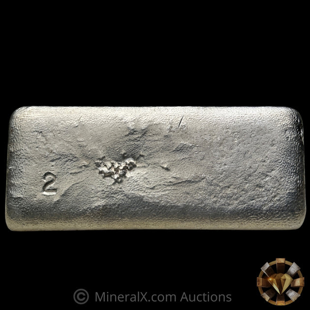 9.93oz GA Golden Analytical Large Hallmark Variety Vintage Silver Bar ...