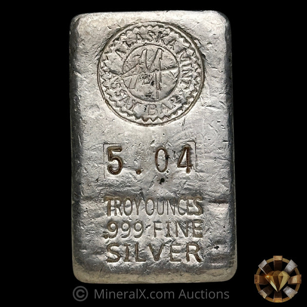 5.04oz Alaska Mint Assay Silver Bar – MineralX