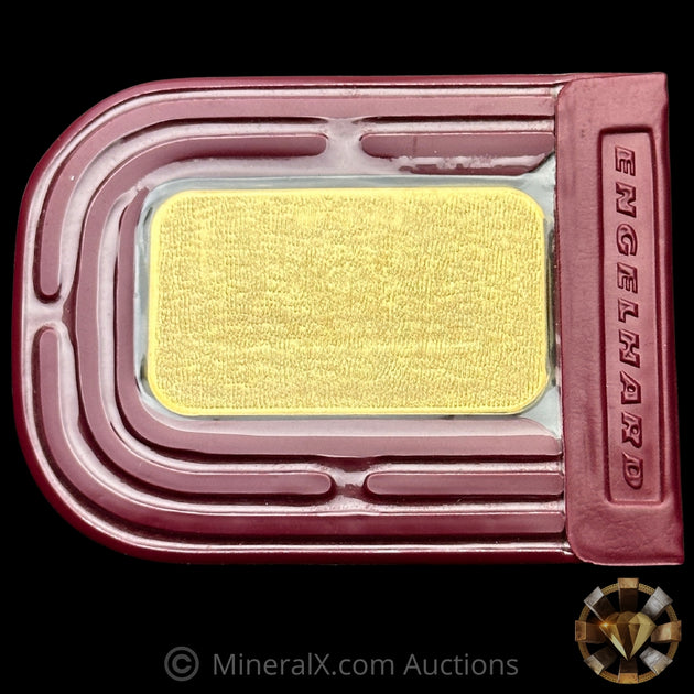 1oz Engelhard Vintage Gold Bar Mint In Original Maroon Seal – MineralX