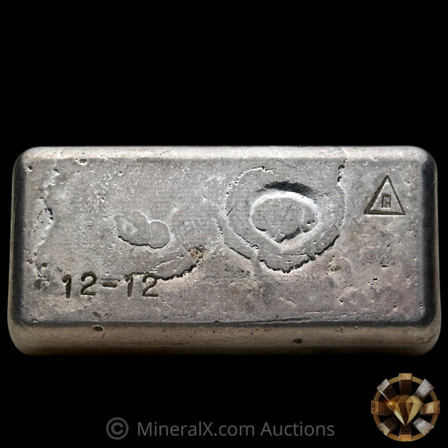 12oz W H Foster Unique Size Class Vintage Silver Bar With Deak Triangl ...