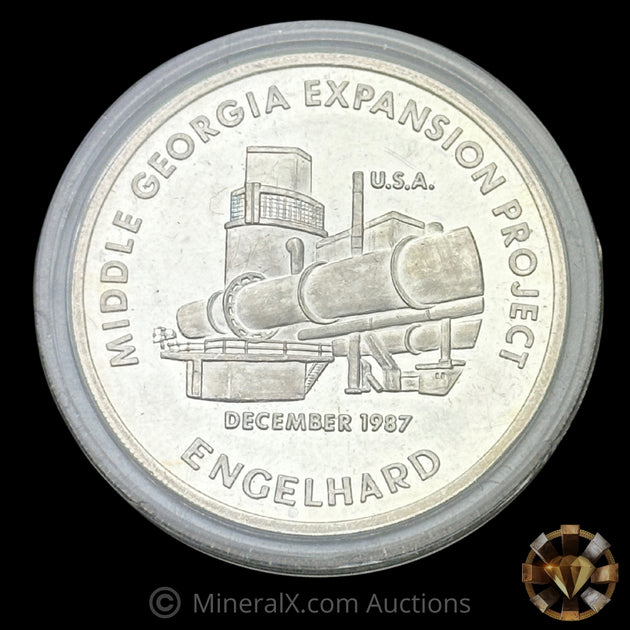 1oz Engelhard Middle Georgia Expansion Project Vintage Silver Coin ...