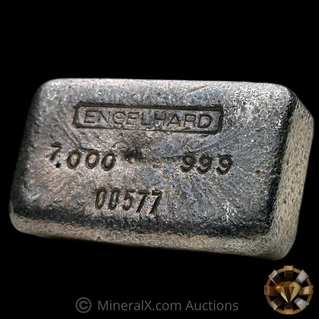 7oz Engelhard 1st Series Top Hallmark Vintage Silver Bar – MineralX